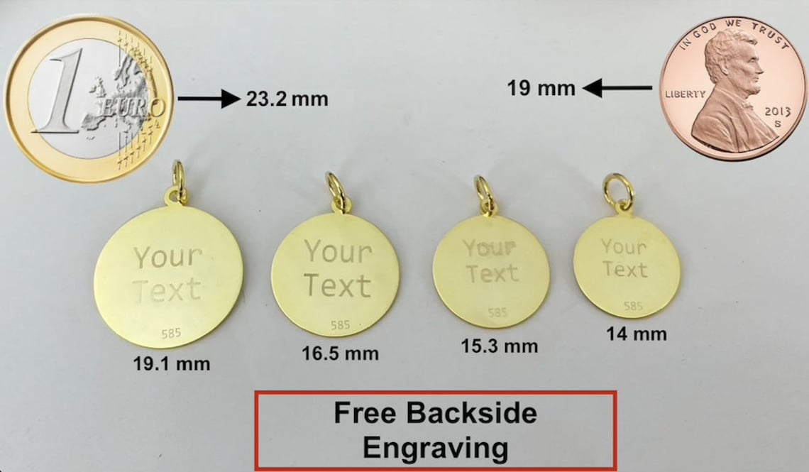 Gold Solid 14K Real Gold Eiffel Tower Pendant, Personalized Eiffel ...
