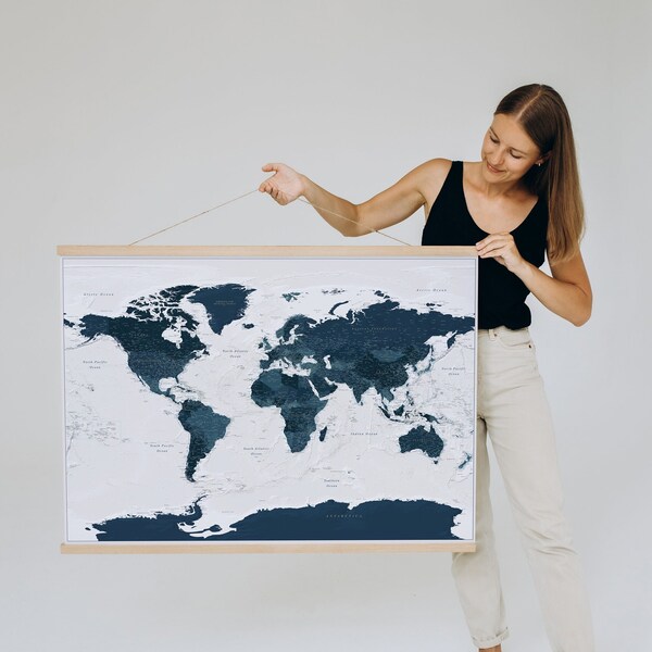 Accurate World Map Frame - Etsy