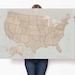 Vintage USA Map Poster Large Map of USA With States and - Etsy