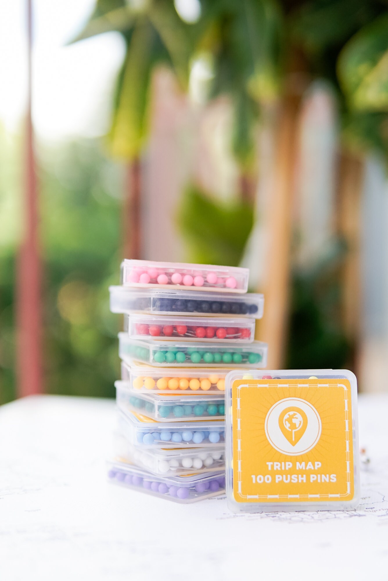 Map Push Pins Light Blue Round Head Tacks With Stainless - Etsy