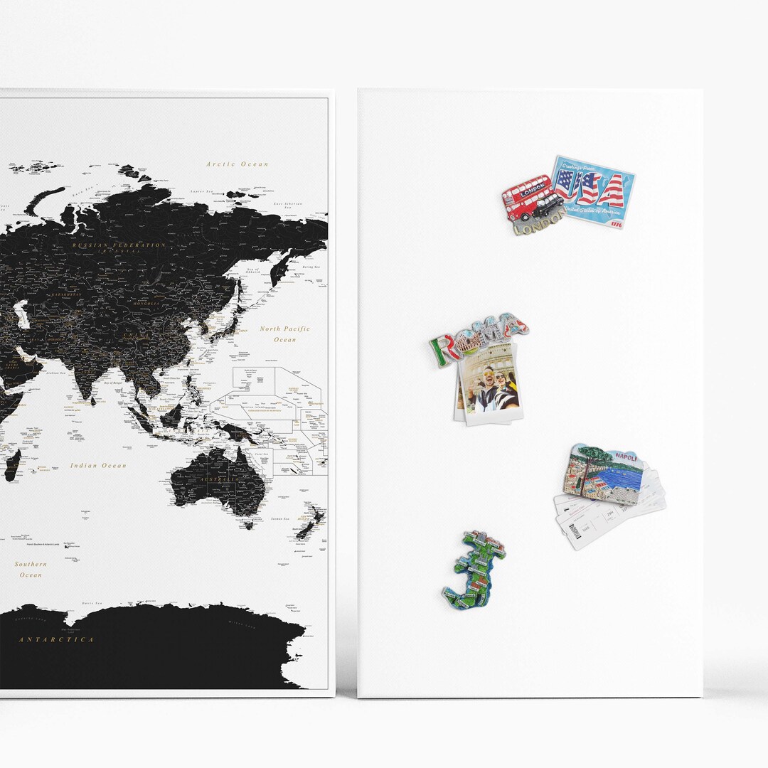 Magnetic Board for Wall to Display Fridge Magnets or Pin Board for ...