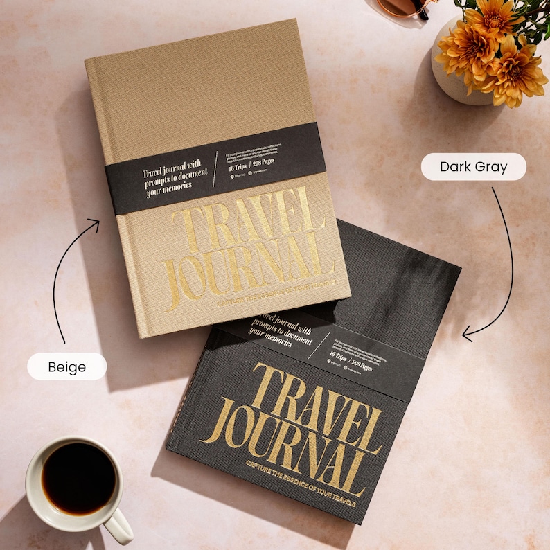 Travel Journal With Prompts, Memory Notebook Gift for Couple, Travelers ...