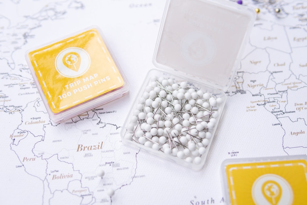 Map Push Pins White - Round Head Tacks With Stainless Point - Matte ...