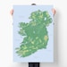 UK Ireland Political Wall Map High Detailed UK Map Poster Large Ireland ...