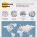 Political Accurate World Map Print Detailed World Map Poster With Pins ...