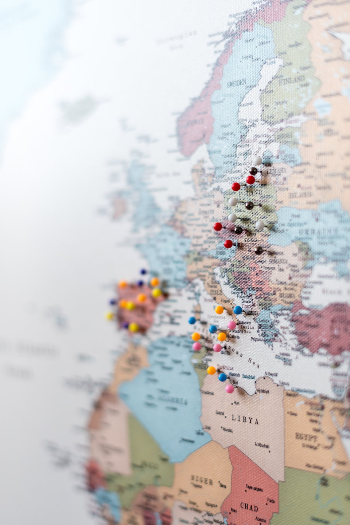 Carte du monde pour marquer les voyages Grande carte du - Etsy France