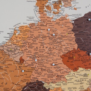 Detailed Europe Trip Map - Political Map Poster of Europe Continent ...