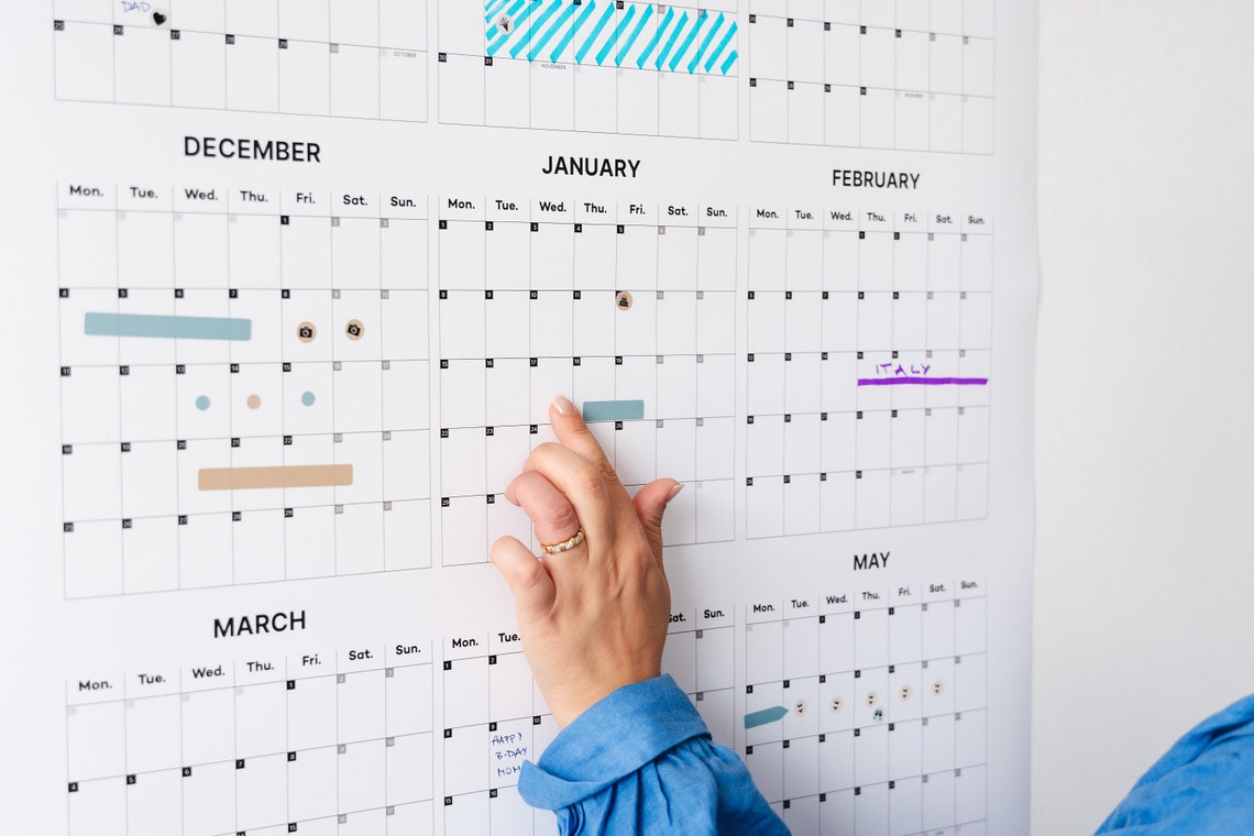 2025/2026 Academic Year Calendar Planner, Year-to-view Weekly Monthly ...