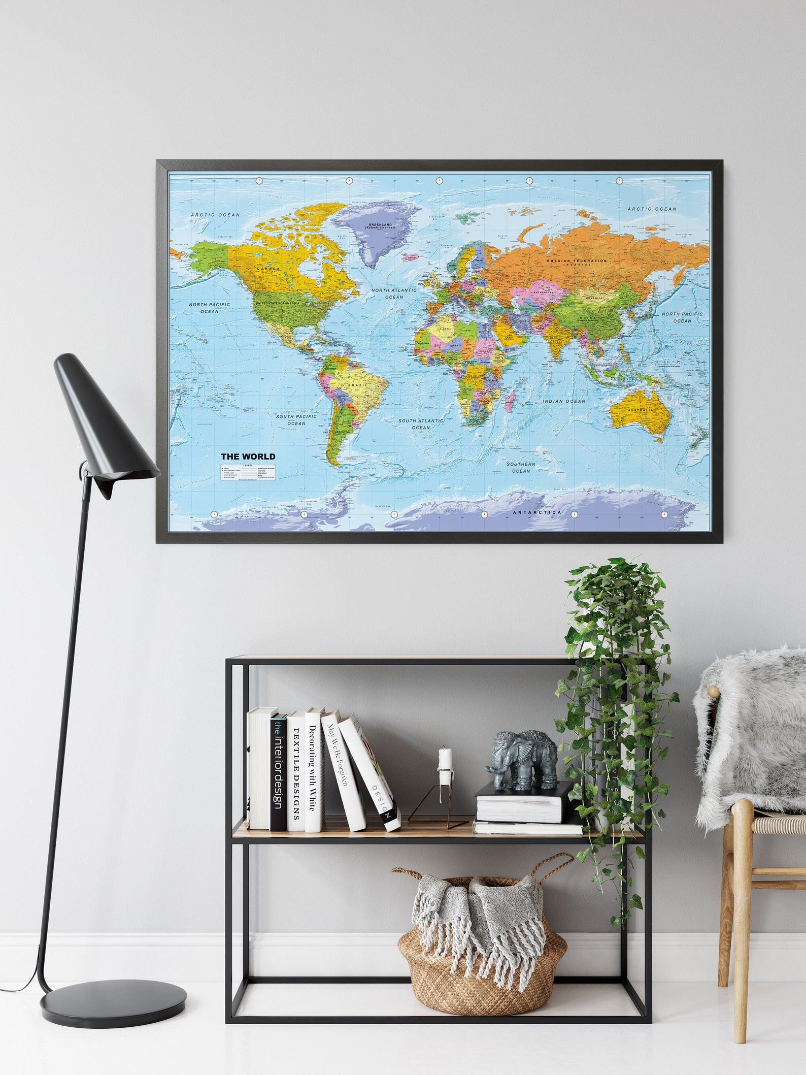 Political Accurate World Map Poster Detailed World Map Print - Etsy