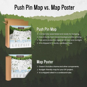 USA National Park Push Pin Map, Pin Board Checklist of 63 Parks, Places ...