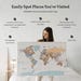 Places You've Been World Map, Large Detailed Push Pin Travel Map ...