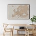 European Vintage Poster Large Europe Map Canvas Wall Art - Etsy