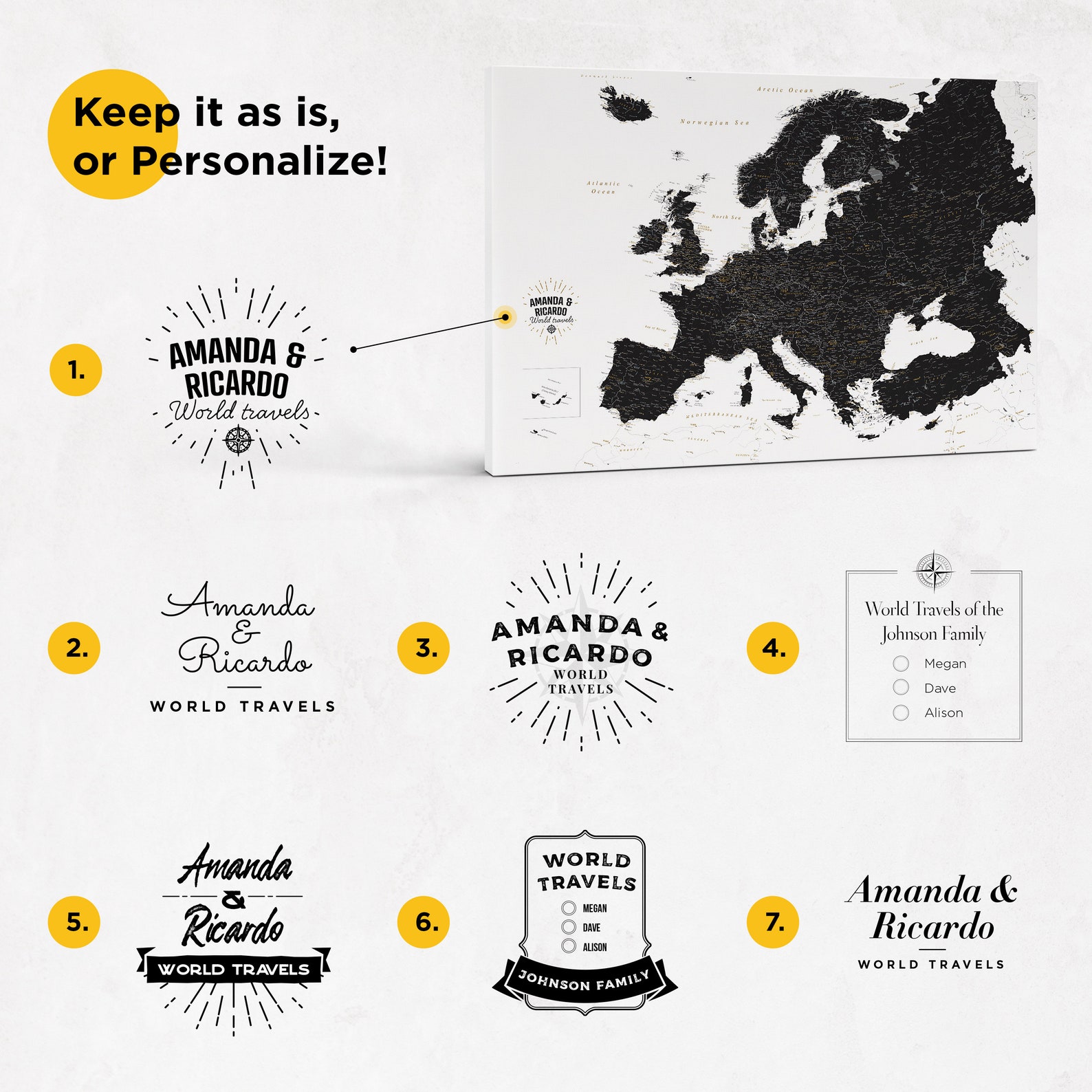 European Vintage Poster Large Europe Map Canvas Wall Art - Etsy