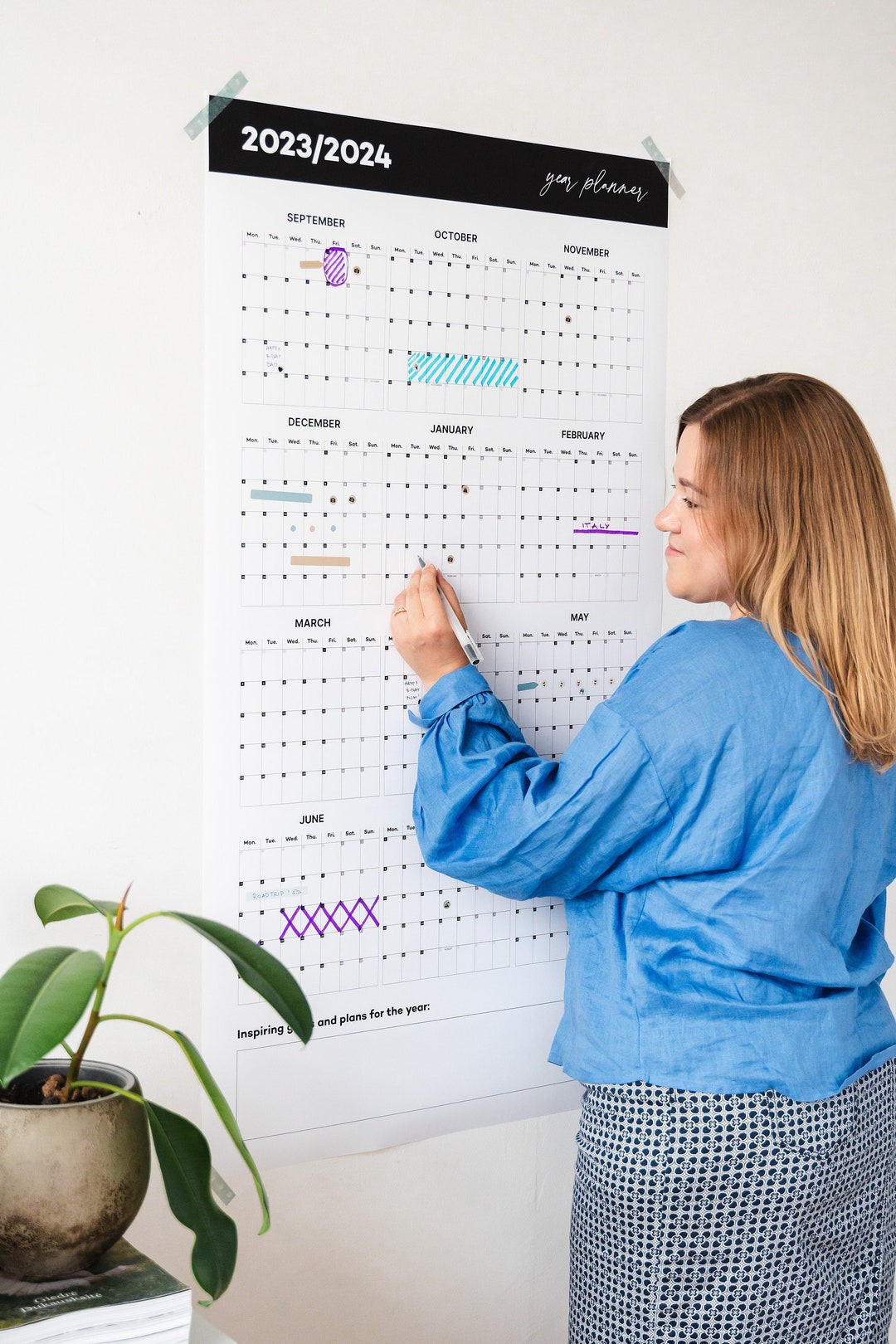 2025/2026 Academic Year Calendar Planner, Year-to-view Weekly Monthly ...