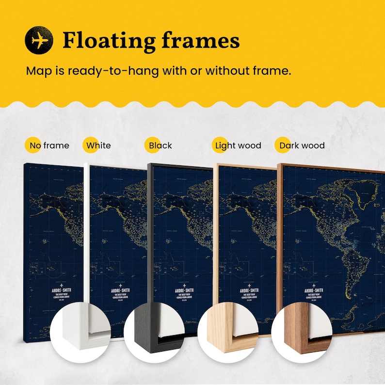 1440 Airports World Map With IATA Codes: Push Pin Major Airports Canvas ...