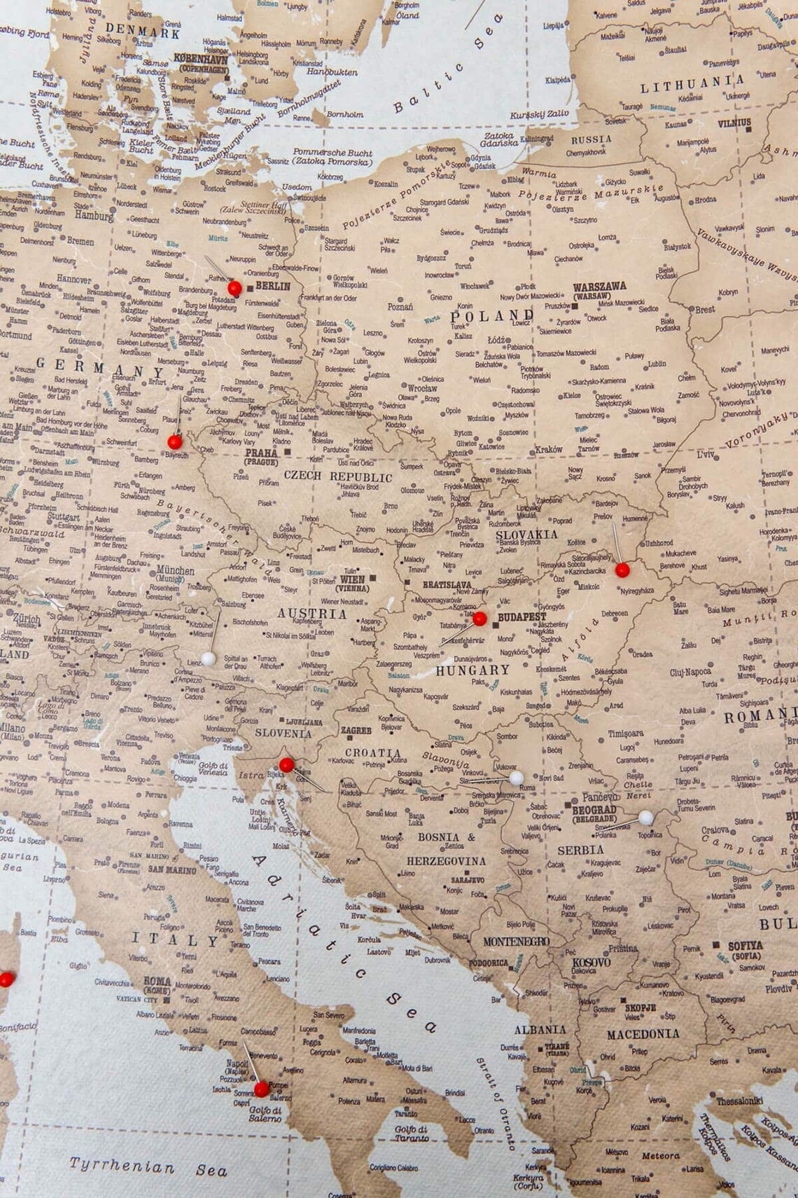 European Vintage Poster Large Europe Map Canvas Wall Art - Etsy