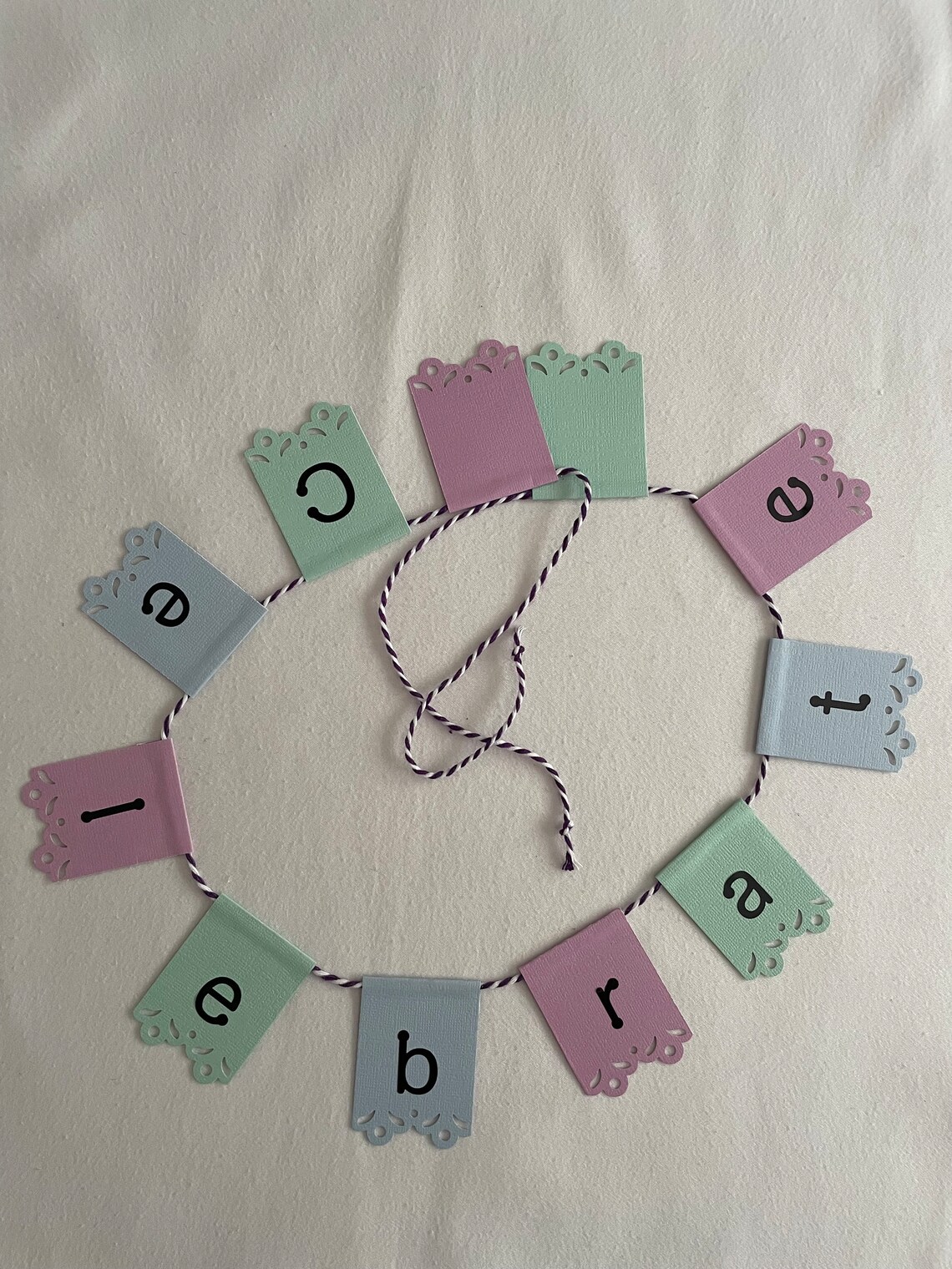 Celebrate Pastel Flag Banner - Etsy