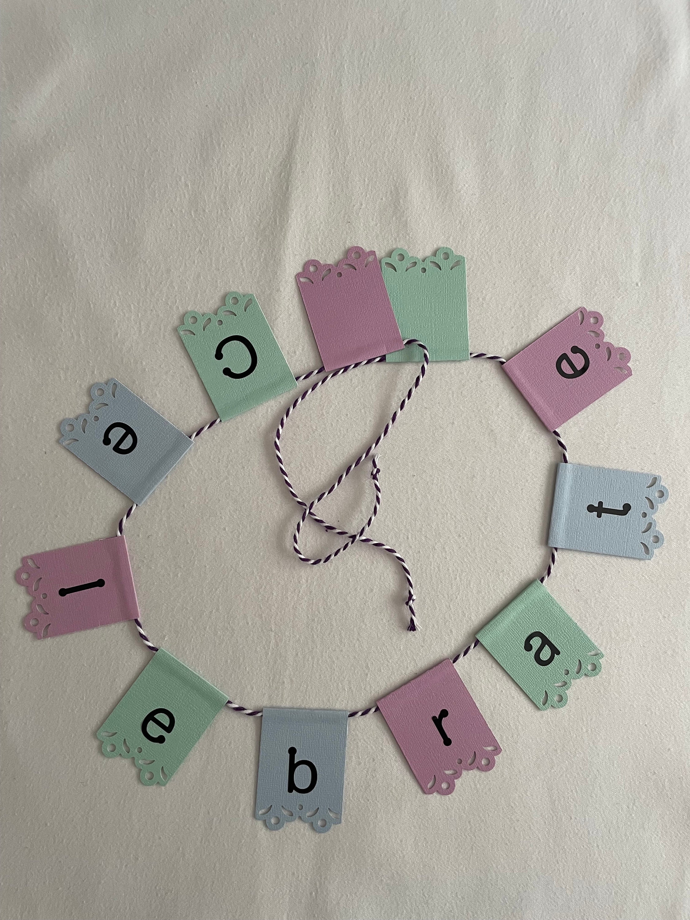 Celebrate Pastel Flag Banner - Etsy