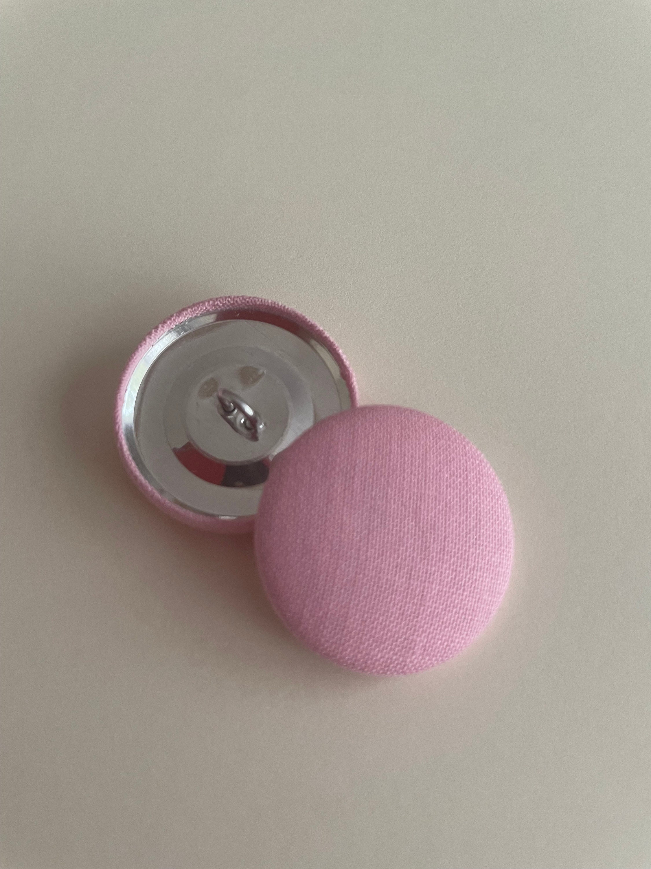 Cotton Fabric Buttons-pink - Etsy