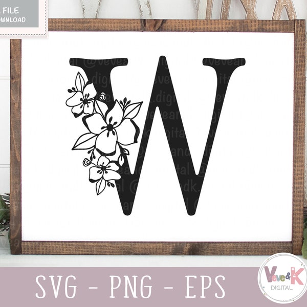 Letter W Svg - Etsy