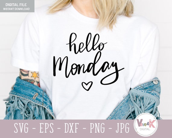 Collage Visual Arts Commercial Use Monday Silhouette Svg Instant ...