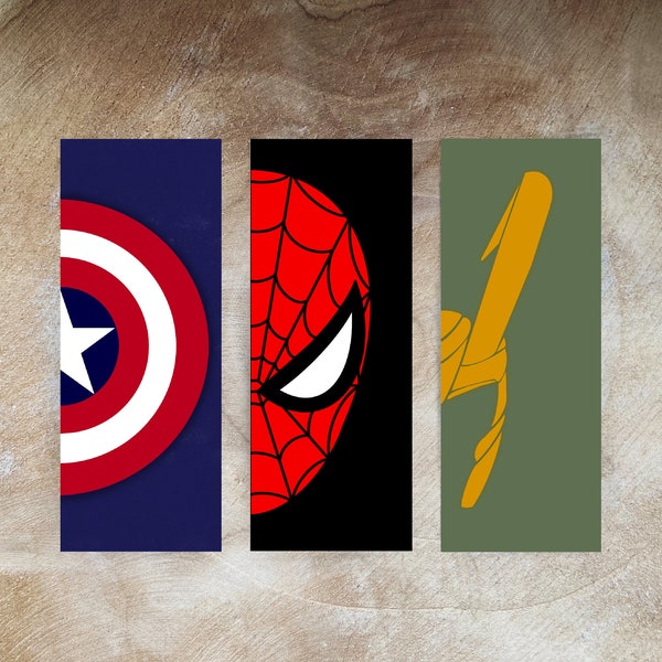 Avengers Bookmark - Etsy