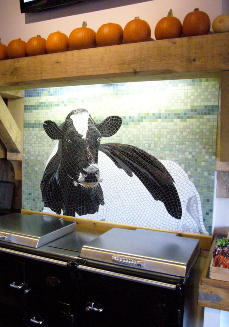 Cow Mosaic Kitchen Splashbacks | Etsy