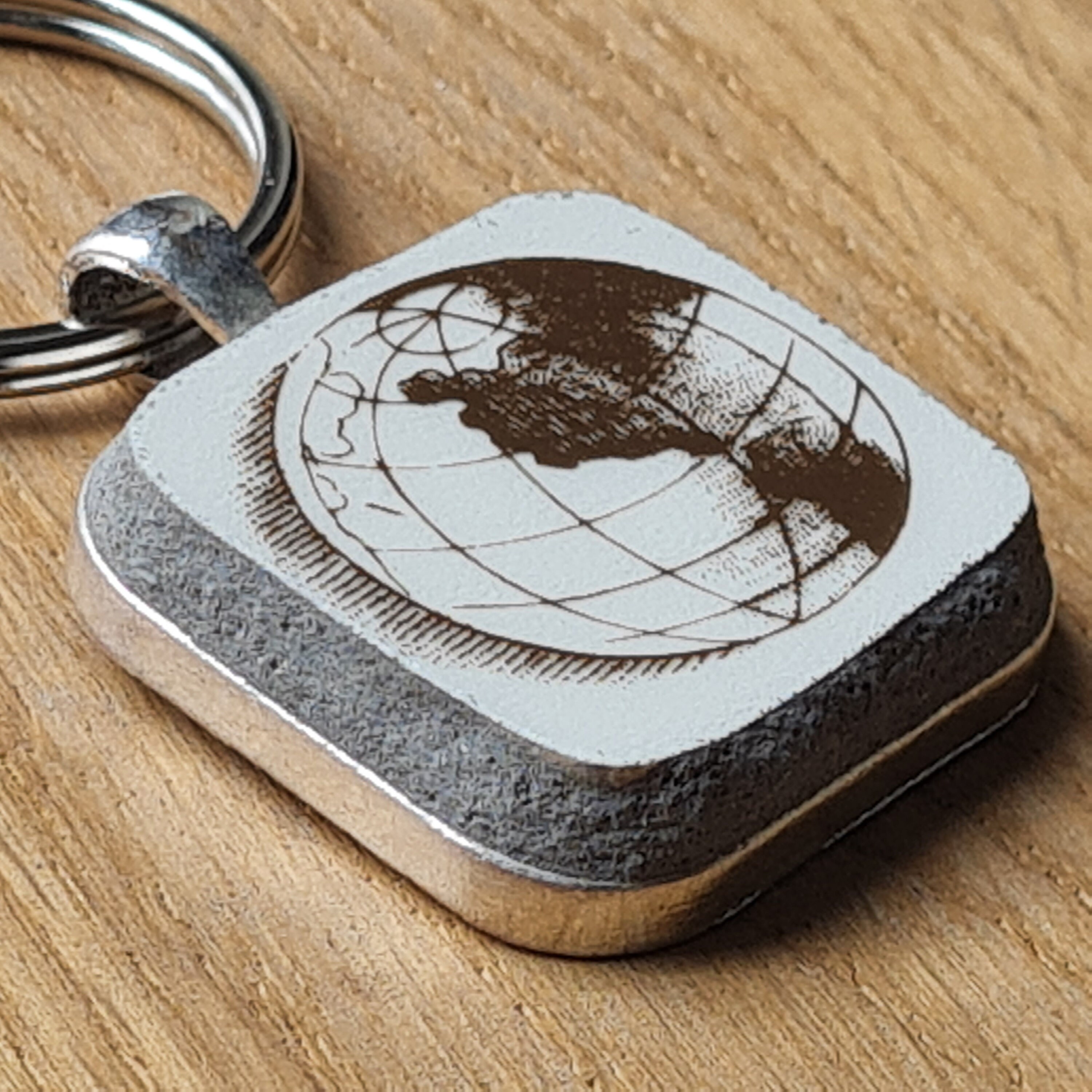 Eric Ravilious World Globe Wedgwood China Keyring Pendant - Etsy