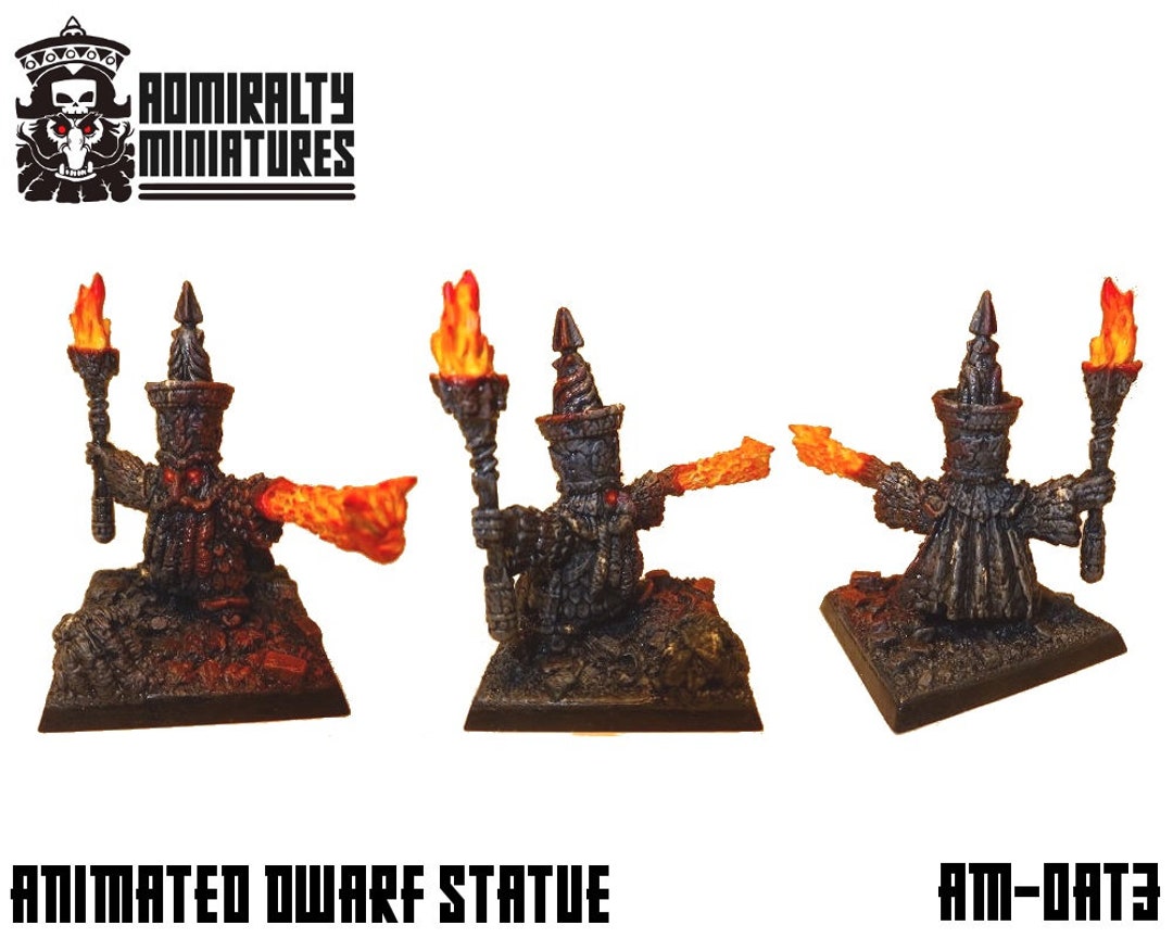 Animated Dwarf Statue of Ancient Times 28mm Admiralty Miniatures ...