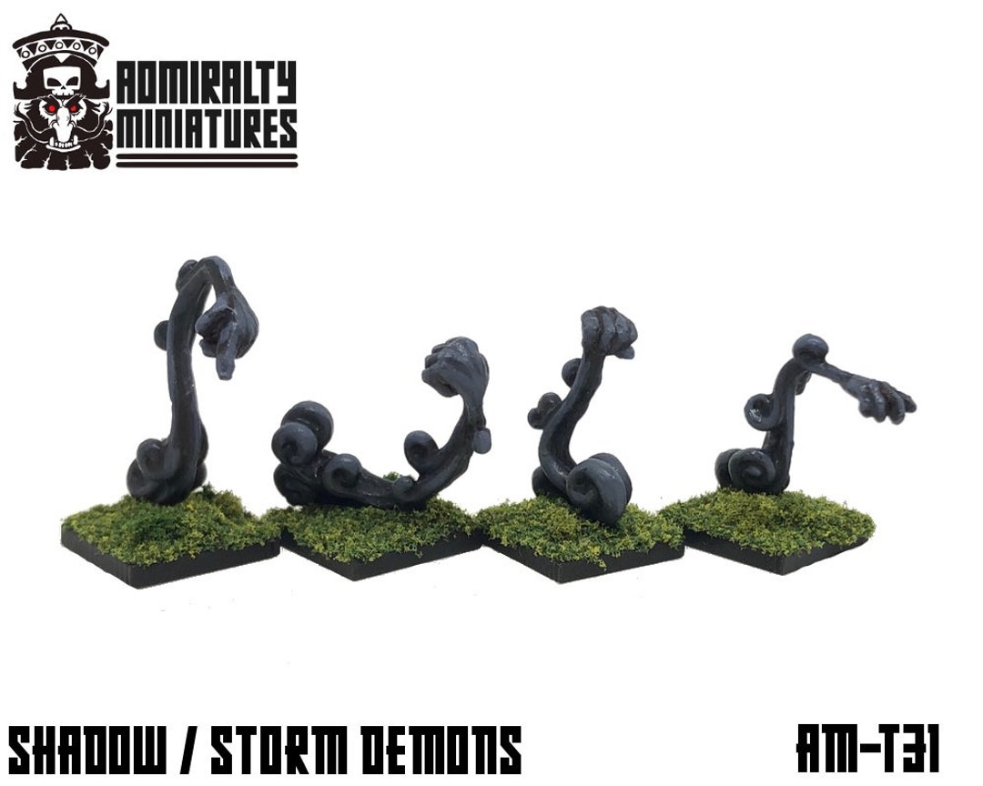 4 Shadow/storm Demons 15mm Fantasy Wargaming Admiralty Miniatures ...