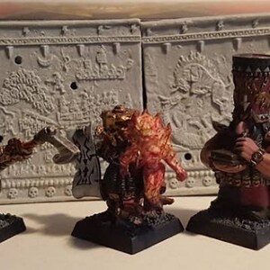 2 Ashen Dwarf Wall Relief Plates of Ancient Times 28mm Admiralty ...