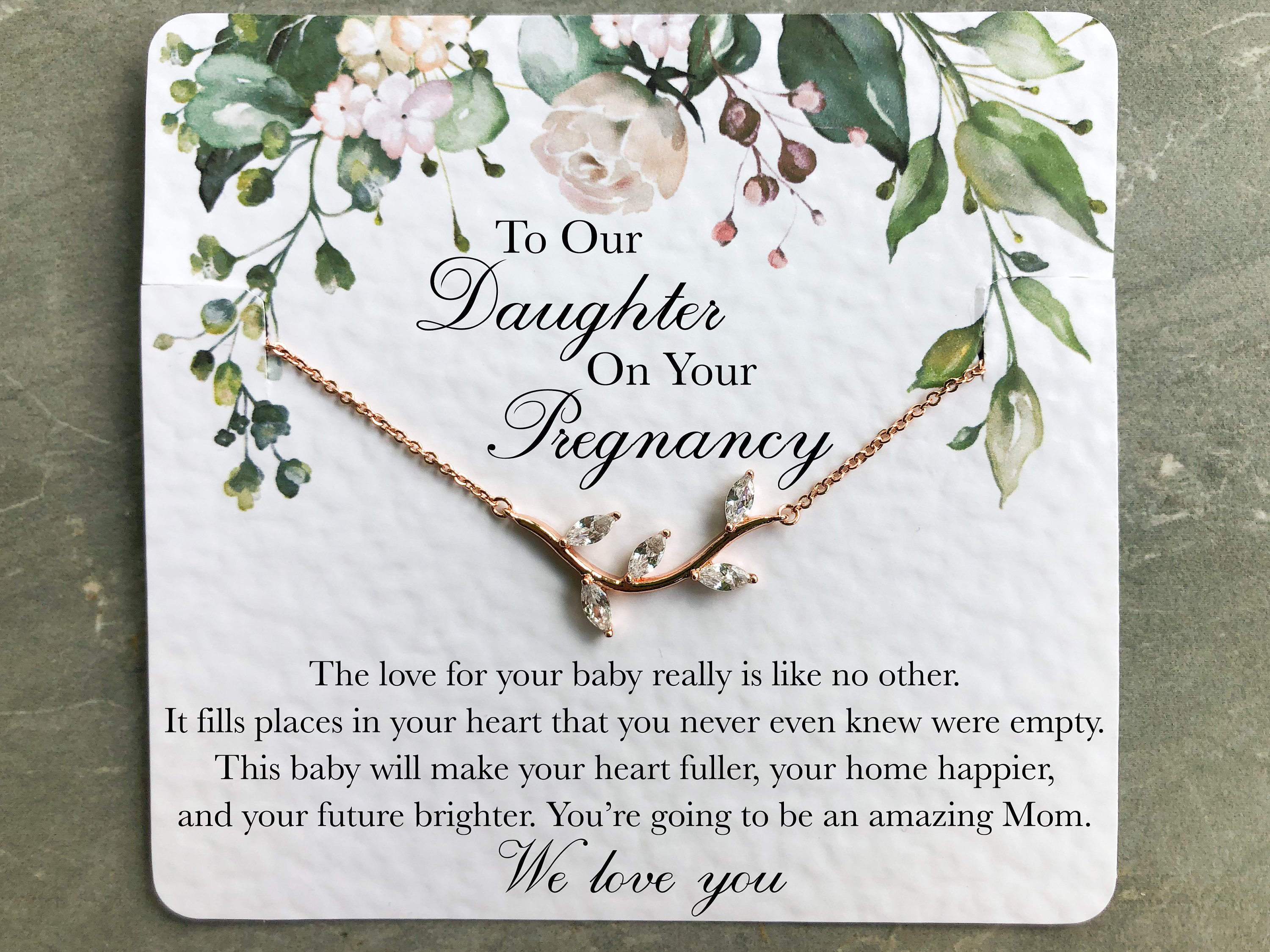Congratulations Pregnancy Gift, Pregnant Daughter Gift From Parents ...