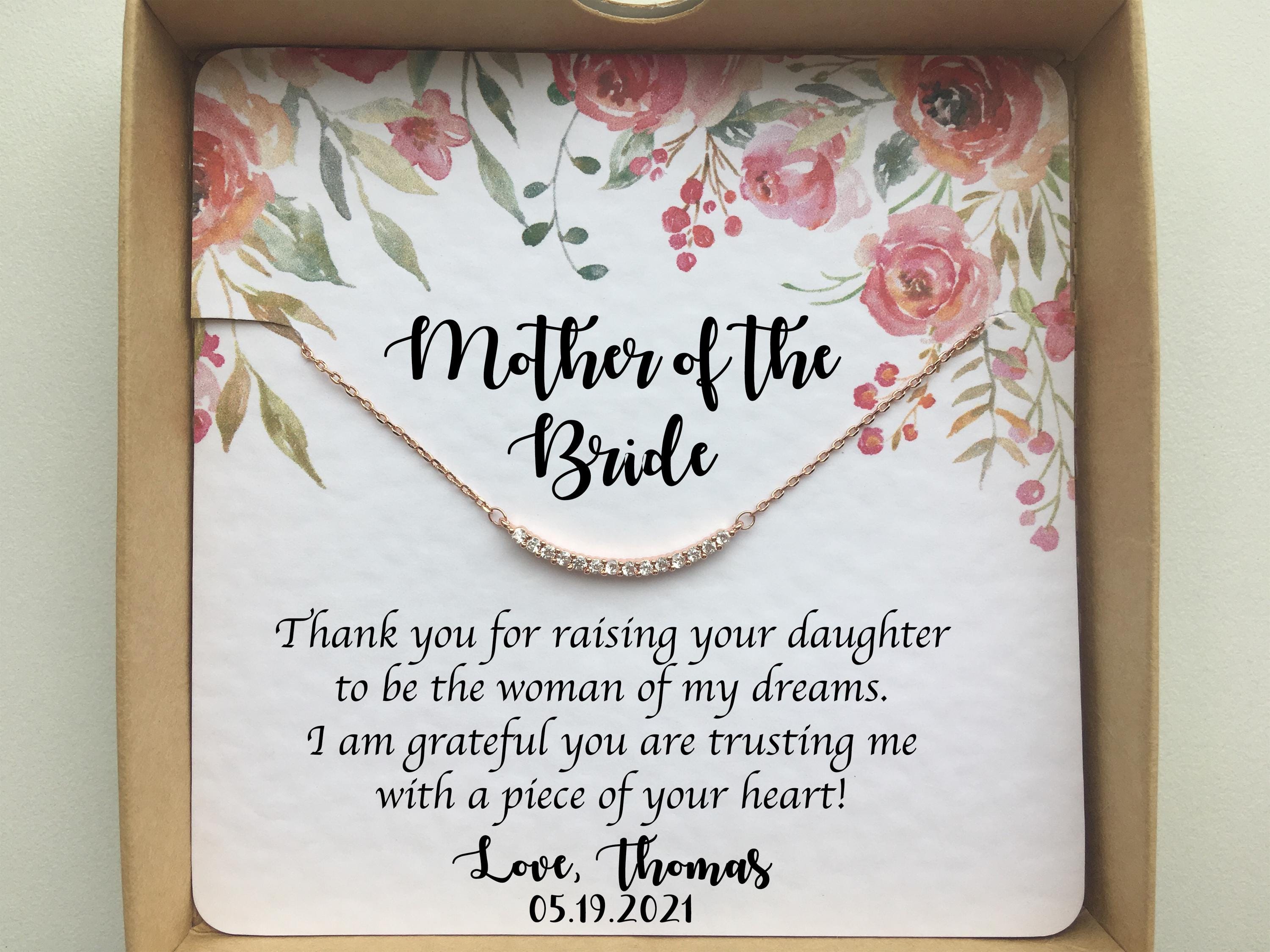 Mother of the Bride Gift From Daughter, Mother of the Bride Necklace ...