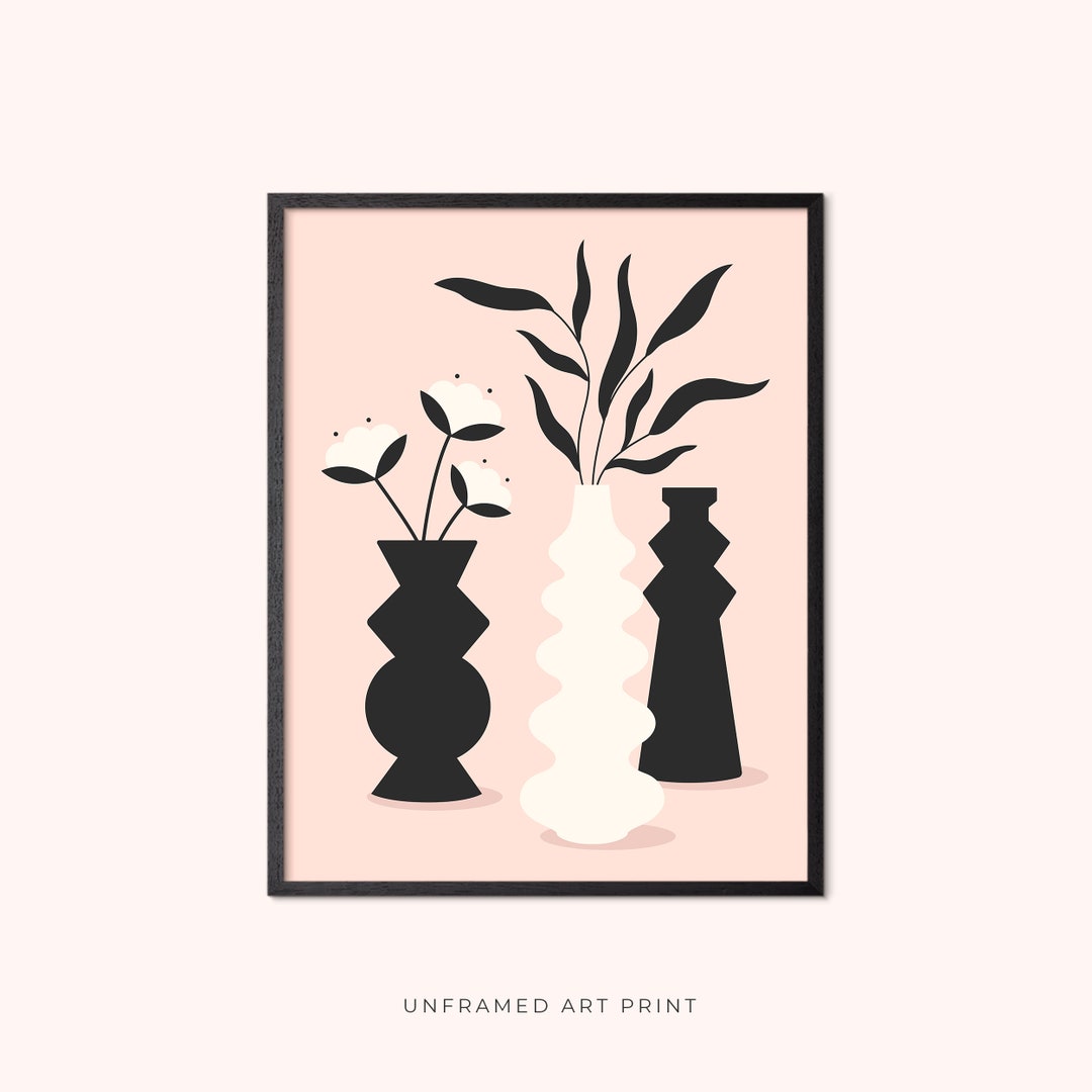 Minimal Pottery Poster, Still Life Print, Modern Still Life, Eclectic ...