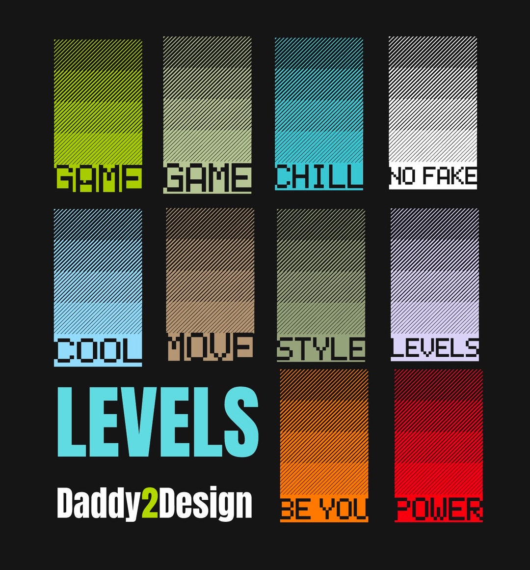 LEVELS Line Art Effect Plott - Etsy