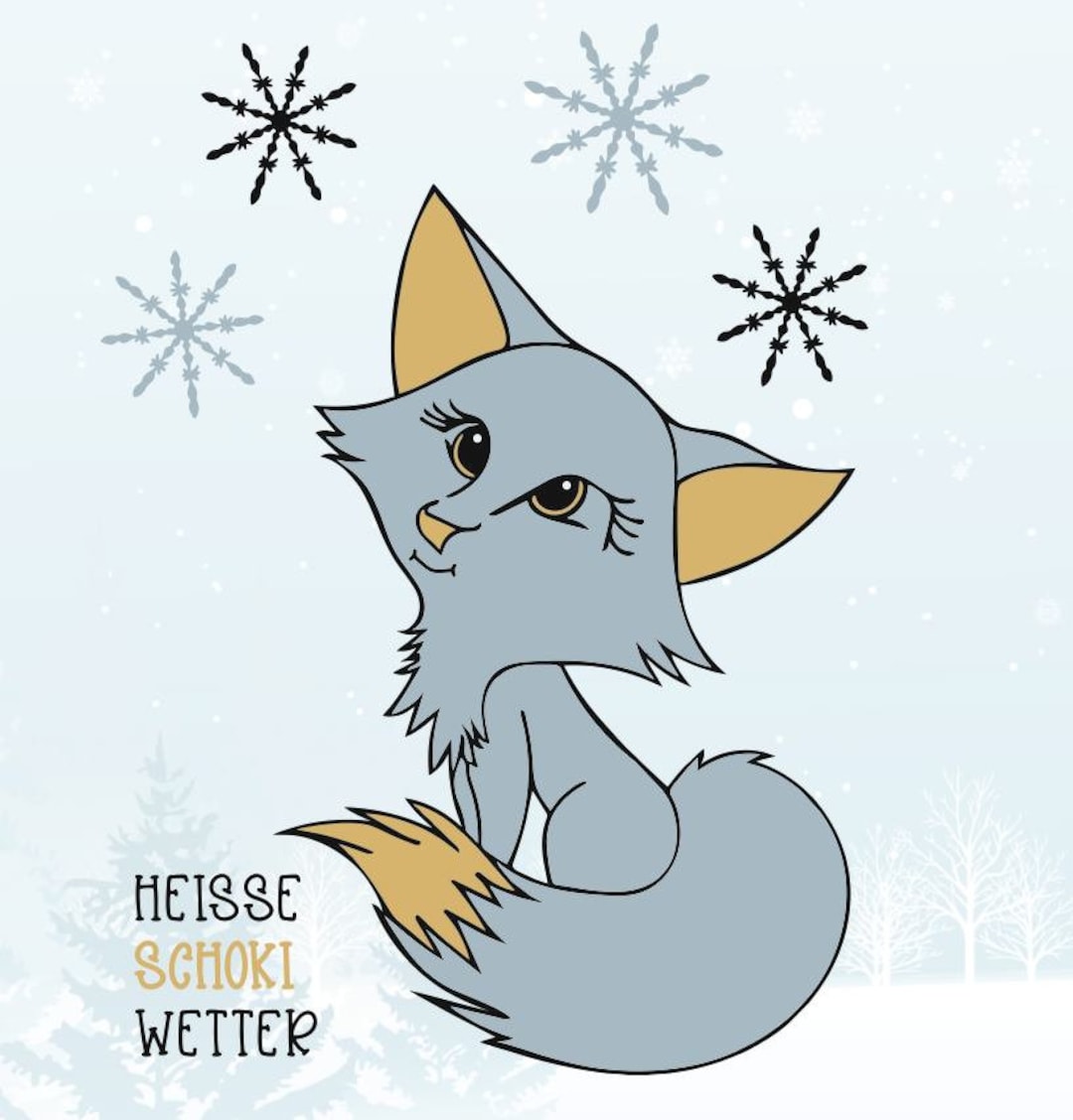 LEILA - the Hot Chocolate Polar Fox - Autumn / Winter and Halloween ...