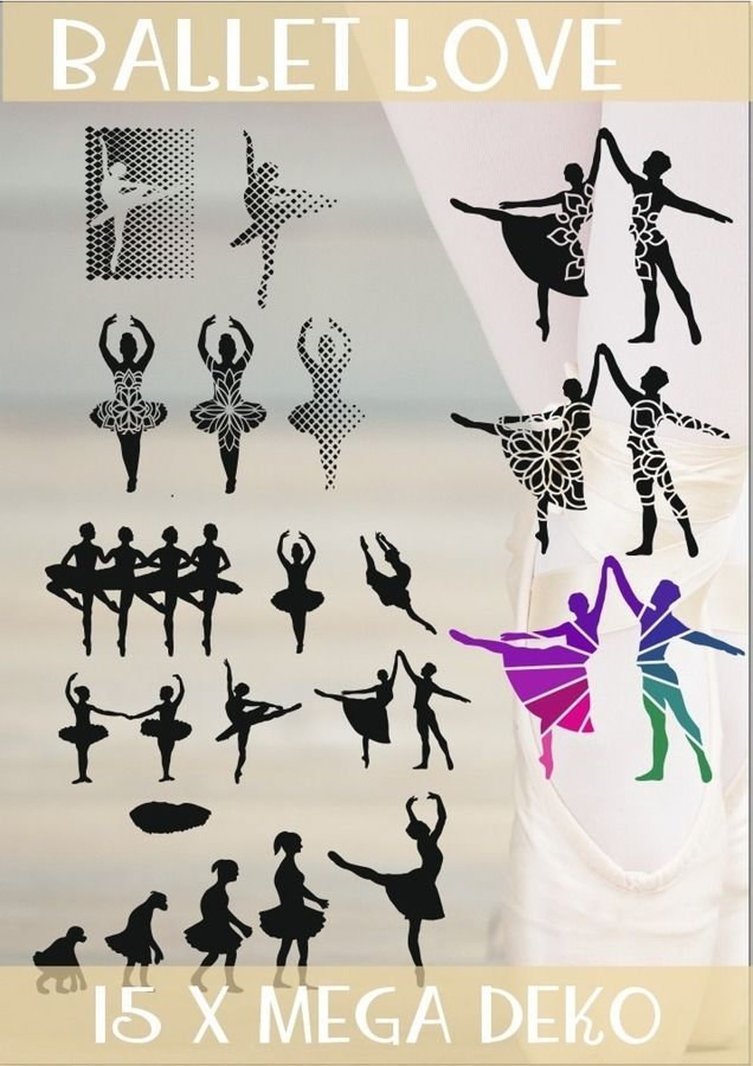 Ballet - PLOTT - Mega Deco -schattenmotive - Etsy