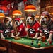 Bulldogs Playing Pool. - Etsy