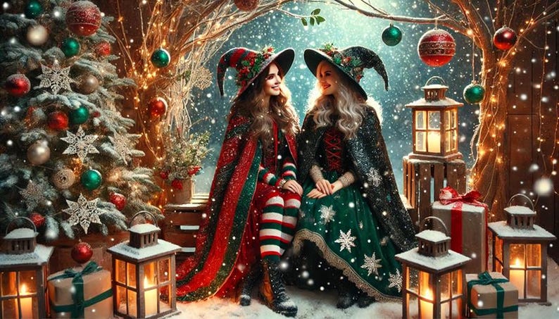 Christmas Eve Witches - Etsy