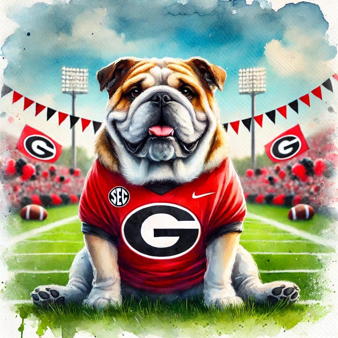 UGA the Beautiful. Georgia Bulldogs. Sanford Stadium. - Etsy