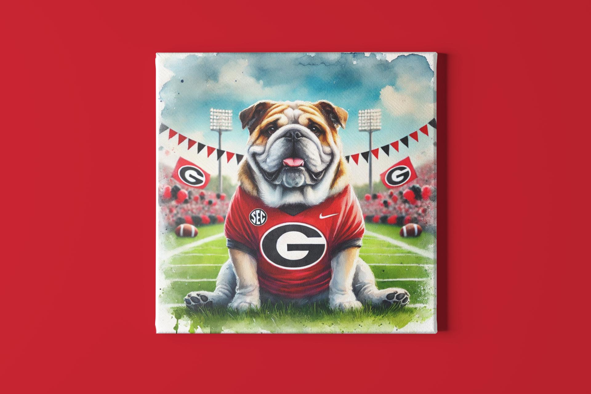 UGA the Beautiful. Georgia Bulldogs. Sanford Stadium. - Etsy