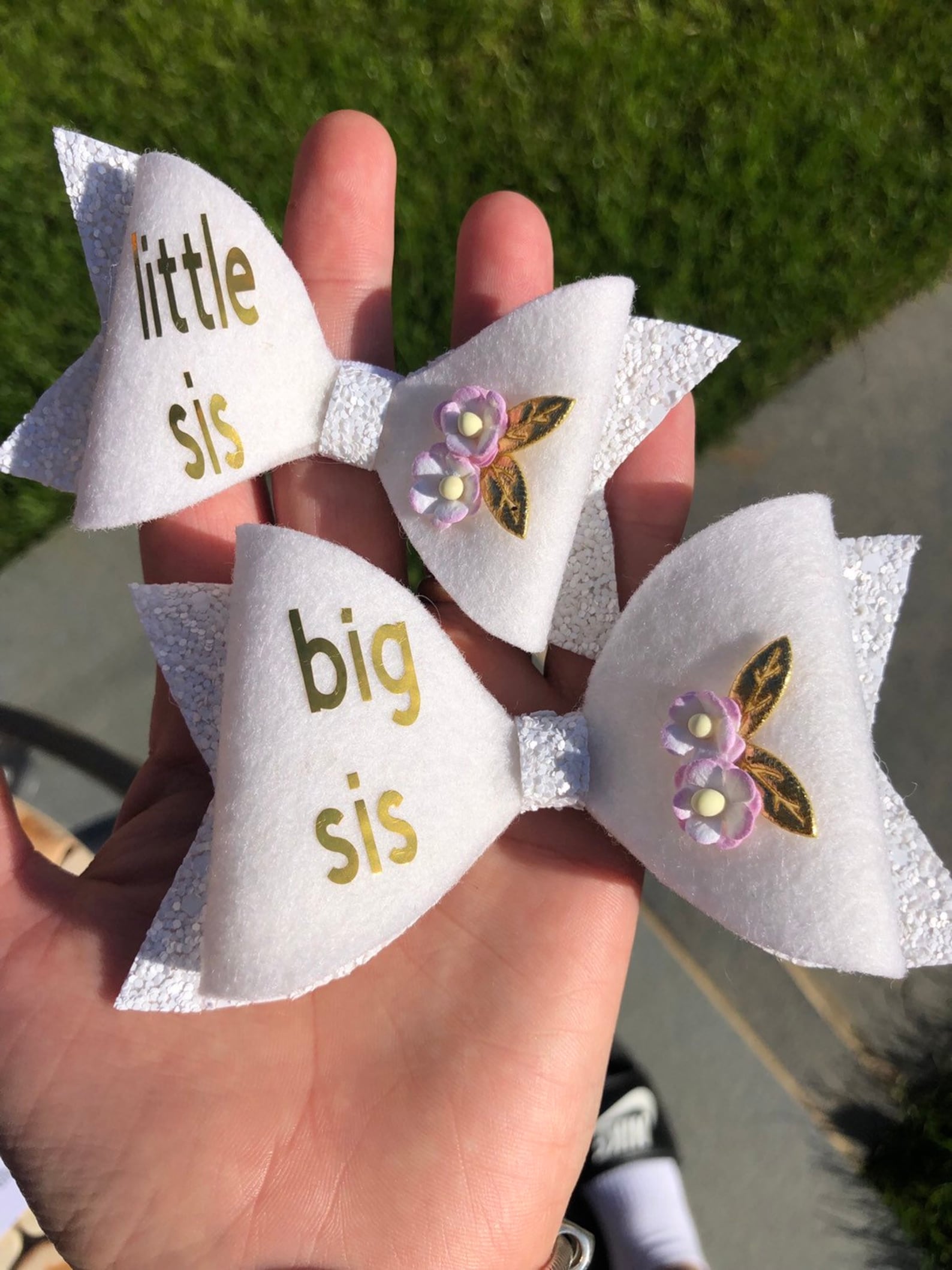 Big sister little sister bows matching bowsChuchubows | Etsy