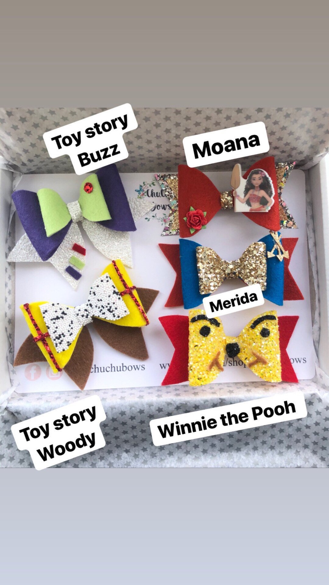 Disney Bows-disney Inspired Bows-chuchubows -hair Clips-nylon Headbands ...