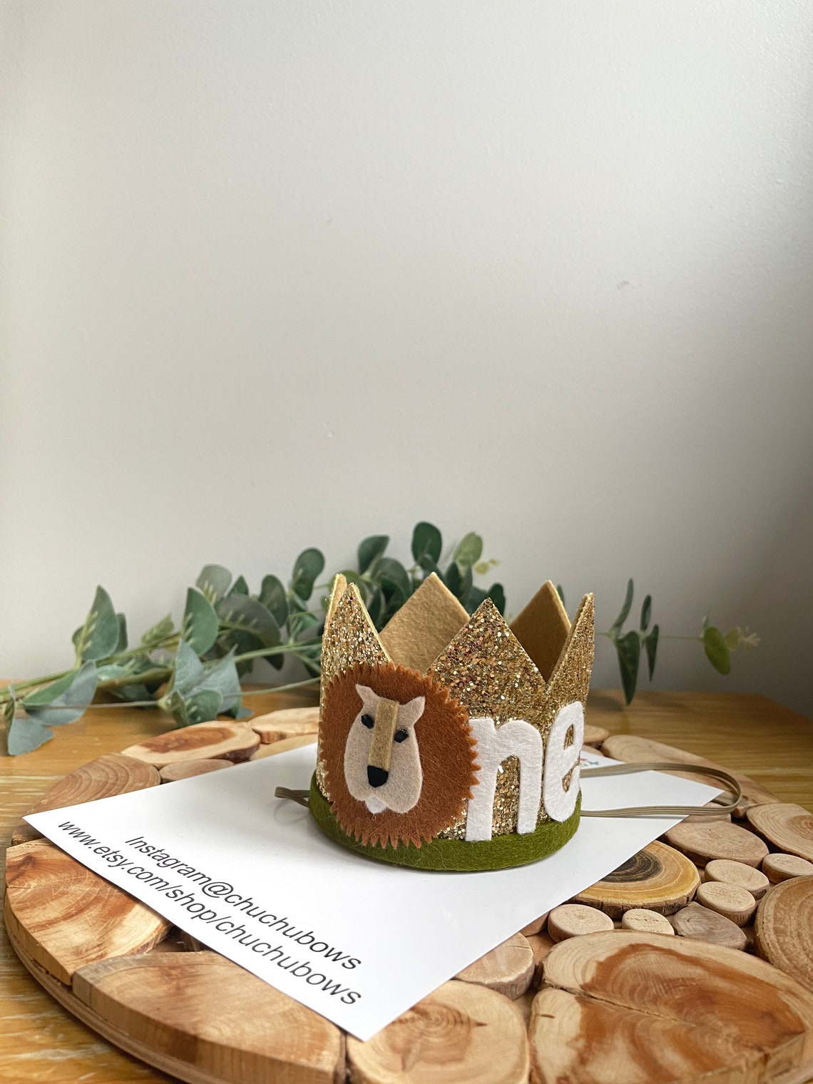 Lion Themed Birthday Crown Birthday Crown-1st Birthday - Etsy UK