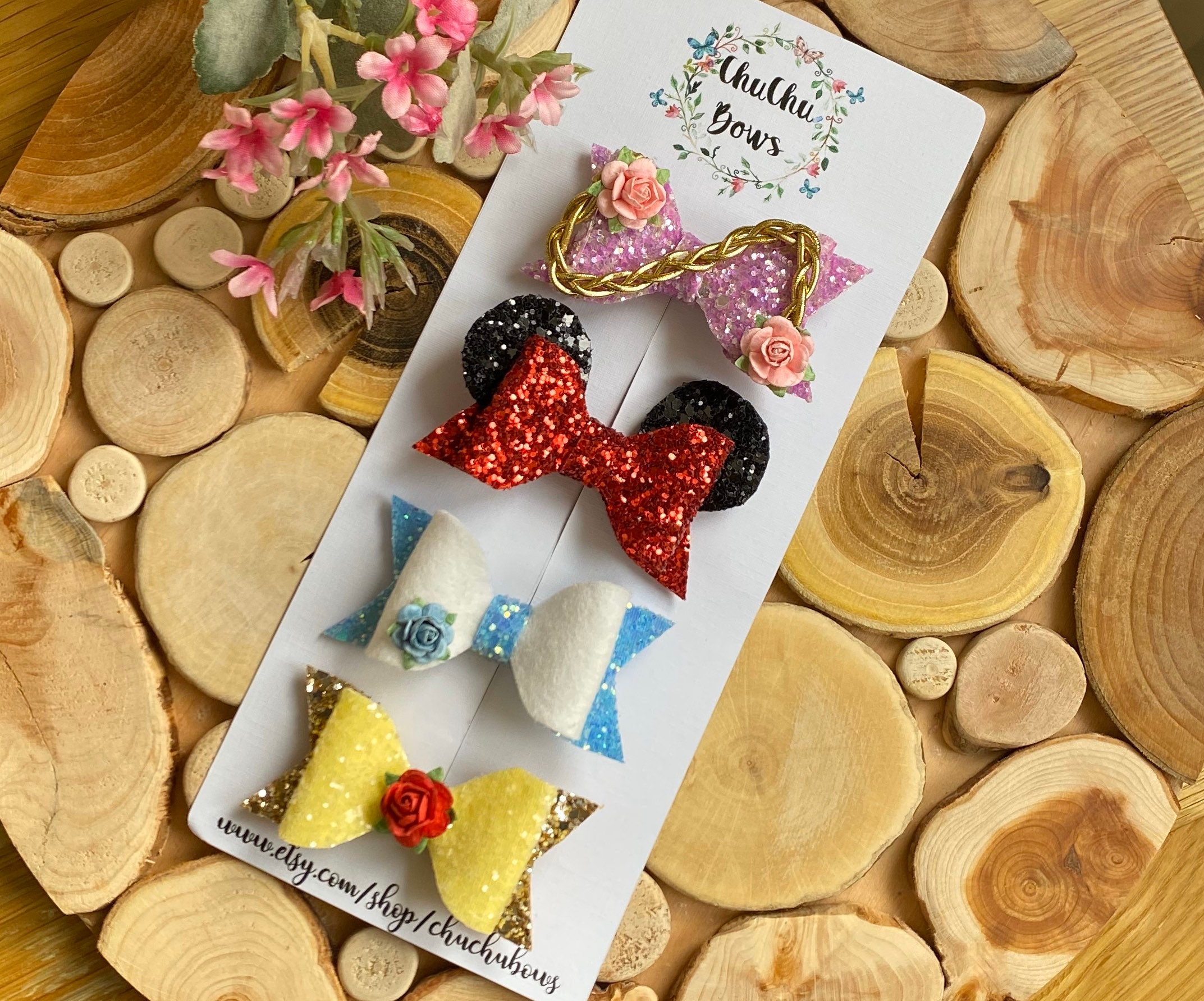 Disney Hair Bows Etsy