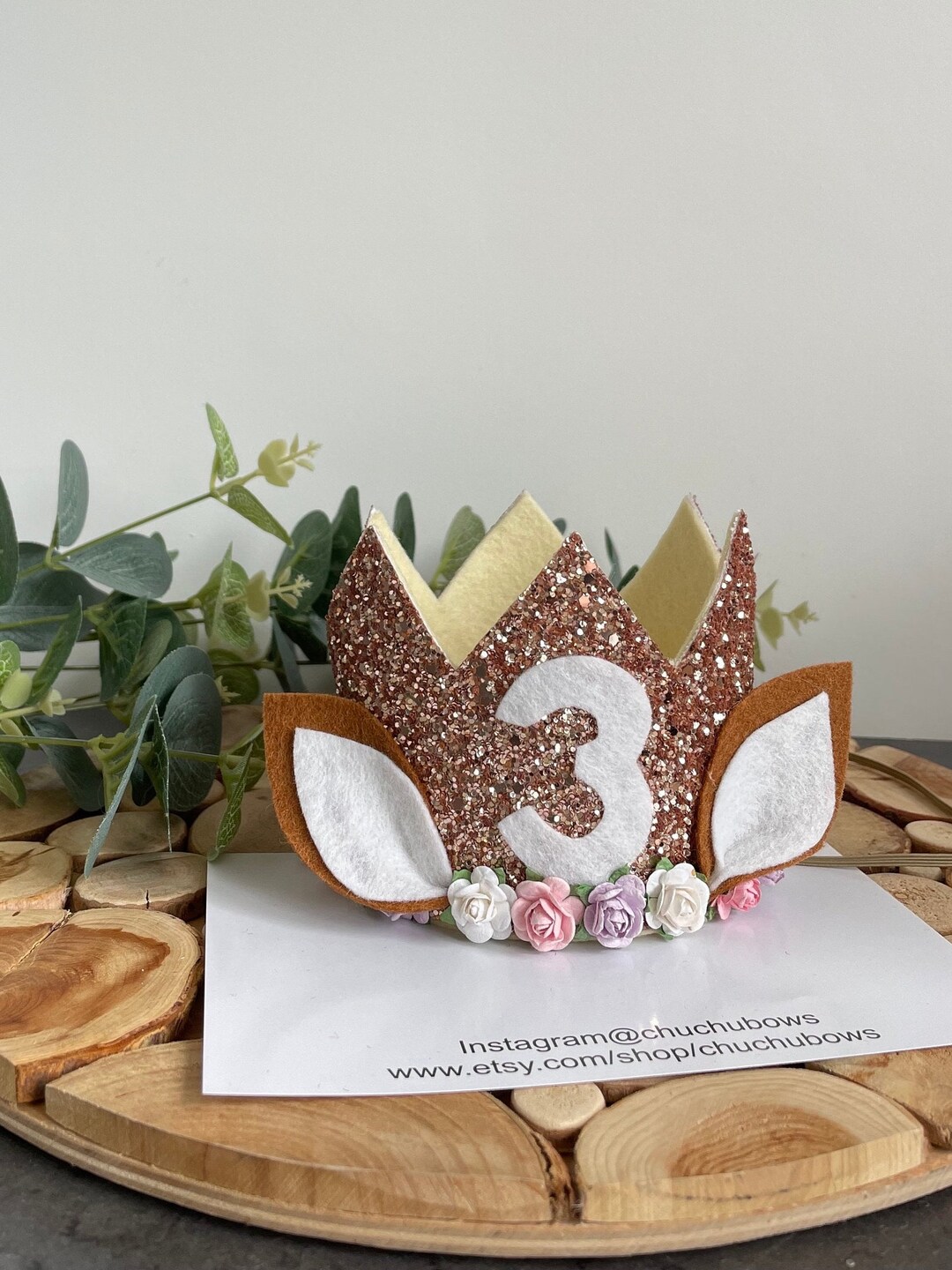 Woodland Themed Hair Crown-woodland Themed Crown-woodland Birthday ...