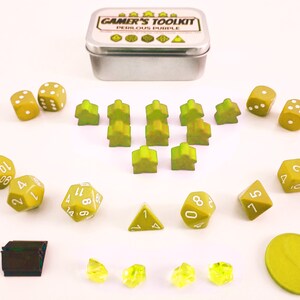 Gamer's Toolkit Yellow Board Game Survival Kit Dice Kit TTRPG DND - Etsy