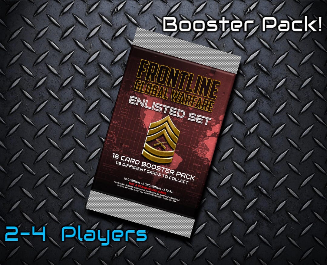 Enlisted Booster Pack 18 Cards Frontline Global Warfare - Etsy