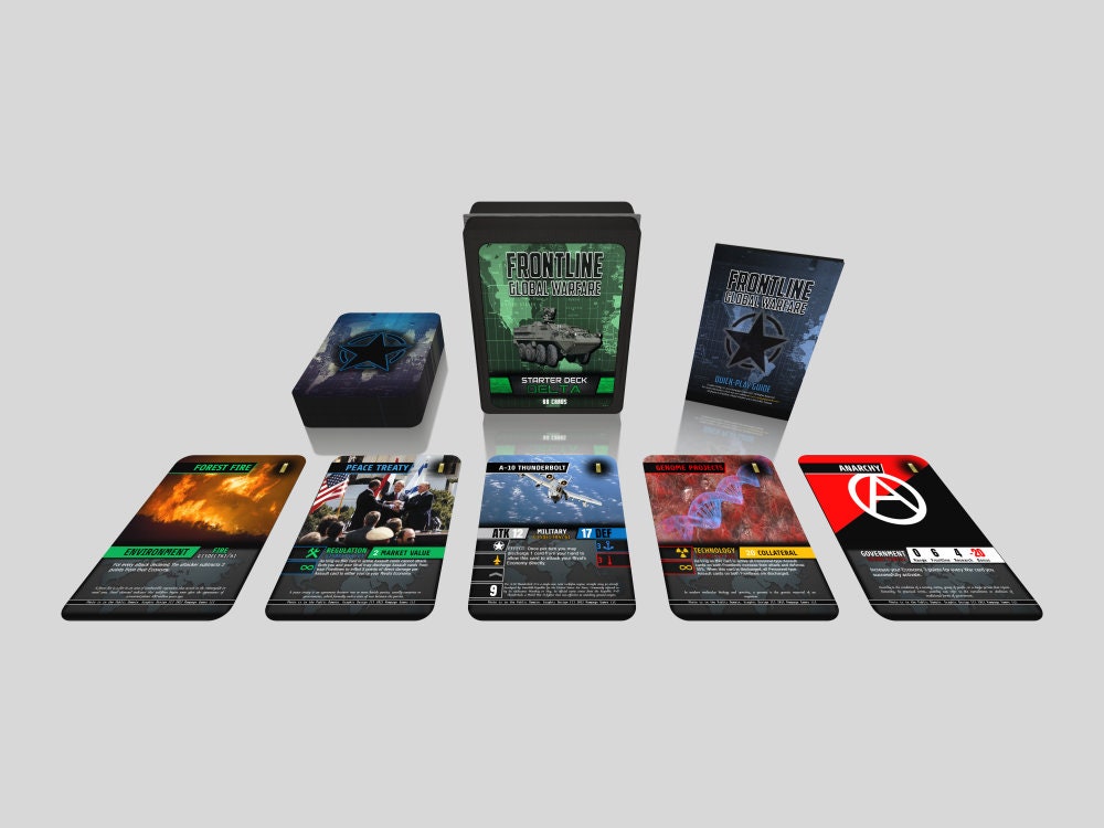 DELTA Starter Deck Frontline Global Warfare Collectible Card Game Combat Card Game - Etsy