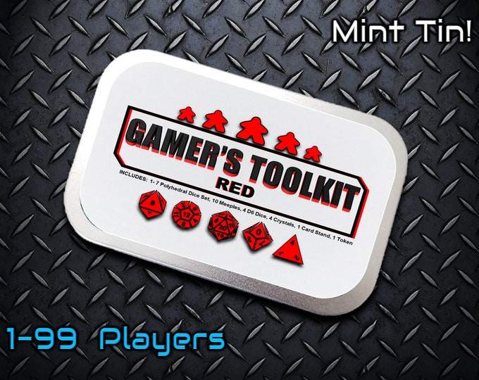 Gamer's Toolkit - Red - Board Game Survival Kit - Dice Kit - TTRPG ...